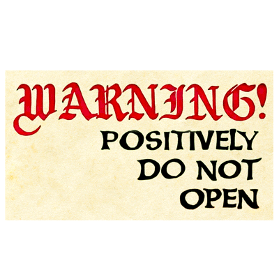 Warning Positively Do Not Open Sticker by Annabelle Comes Home for iOS ...