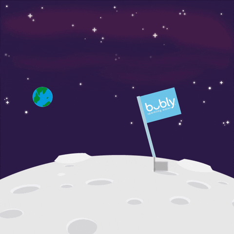 Moon Landing GIF by bubly - Find & Share on GIPHY