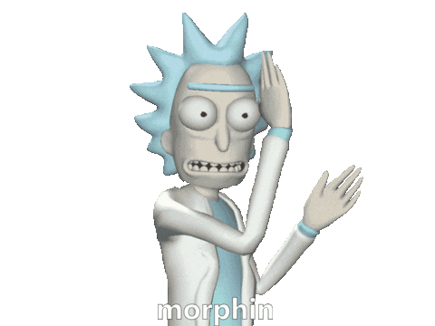 Rick Sanchez Dancing Sticker by Morphin for iOS & Android | GIPHY