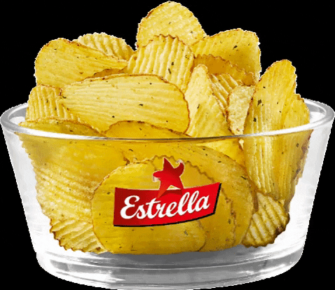 Snacks Chips GIF by EstrellaSverige - Find & Share on GIPHY