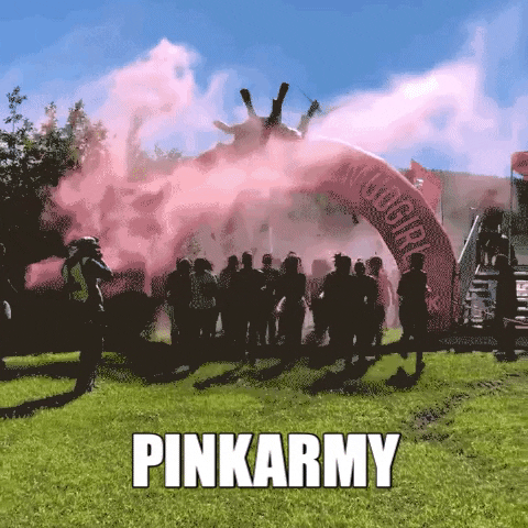 Pink Run GIF by MUDGIRL - Find & Share on GIPHY