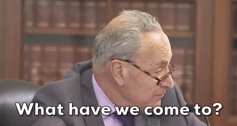 Chuck Schumer GIF by GIPHY News - Find & Share on GIPHY