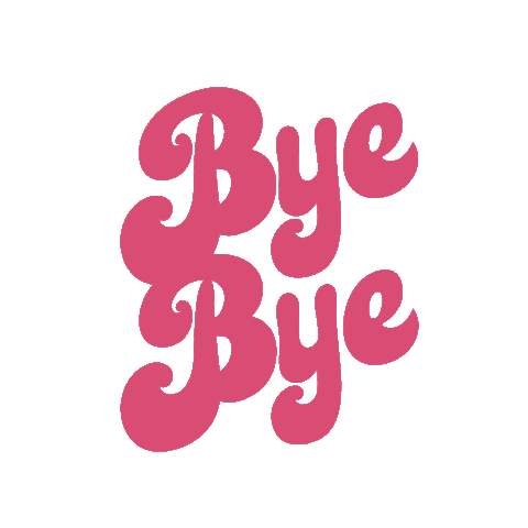 Typography Goodbye Sticker by Sinikka Li for iOS & Android | GIPHY