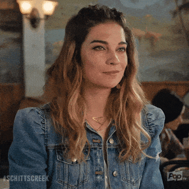 Happy Shaking Head Gif By Schitt S Creek Find Share On Giphy
