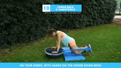 Bosu Ball Hamstrings GIF by fitintennis - Find & Share on GIPHY