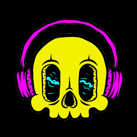 Skull Rave GIF by One Bit - Find & Share on GIPHY