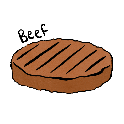 Beef Patty Protein Sticker by Bareburger for iOS & Android | GIPHY