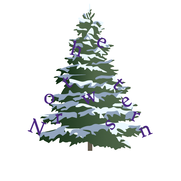 Northwestern Wildcats Winter Sticker by Northwestern University for iOS ...