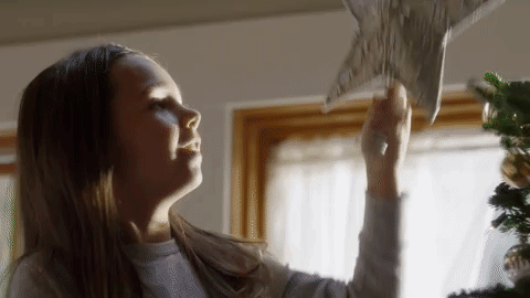 Christmas Tree Star GIF by Hallmark Channel - Find & Share on GIPHY