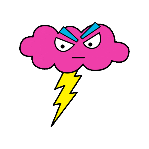 Angry Clouds Sticker by Carawrrr for iOS & Android | GIPHY