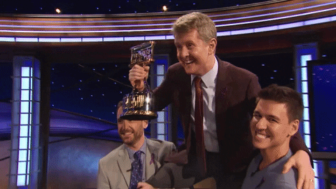 The Greatest Of All Time Goat GIF by Jeopardy! - Find & Share on GIPHY