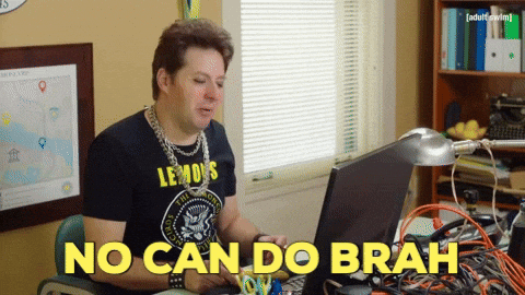 Sorry No Can Do GIF by Adult Swim - Find & Share on GIPHY
