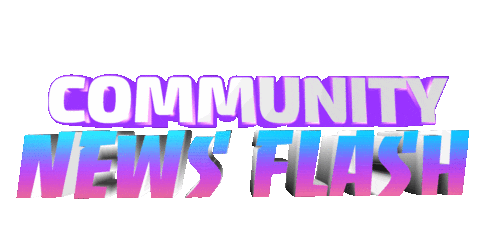 Community News Flash Sticker by Suze Perlov for iOS & Android | GIPHY