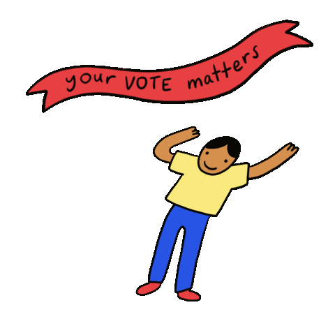 Voting Election Day Sticker by Mia Page for iOS & Android | GIPHY