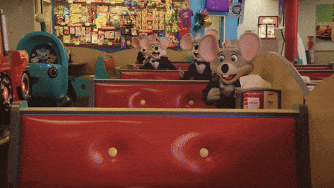 Excited Birthday GIF by Chuck E. Cheese - Find & Share on GIPHY