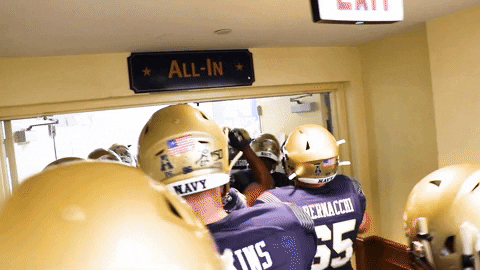 All-In Navy Football GIF by Navy Athletics - Find & Share on GIPHY