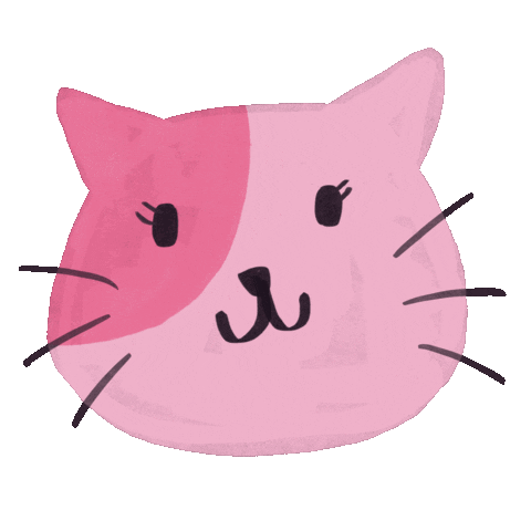 Cat Pink Sticker for iOS & Android | GIPHY