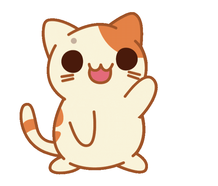 Cat Hello Sticker by HyperBeard for iOS & Android | GIPHY