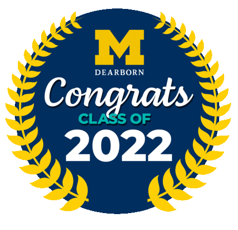 Graduation Graduate Sticker by University of Michigan-Dearborn for iOS ...