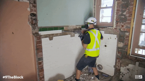 Power Tool GIF by theblock - Find & Share on GIPHY