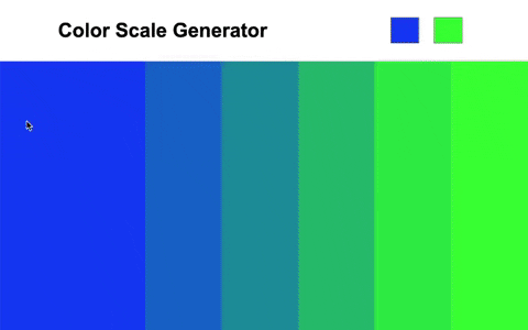GitHub - chadmuro/color-scale-generator