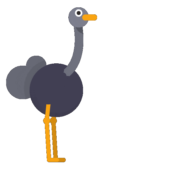 Scared Bird Sticker by Petter Pentilä for iOS & Android | GIPHY