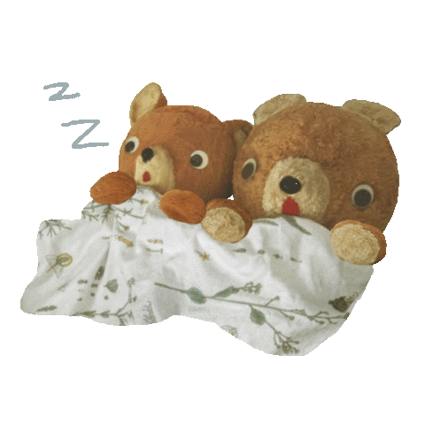 Teddy Bear Sleeping Sticker by Colin for iOS & Android | GIPHY