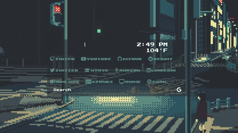 GitHub - QuentinCurri/pixel-startpage