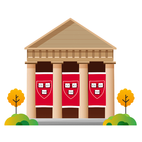 Widener Library College Sticker by Harvard University for iOS & Android ...
