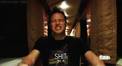 Swearing Mark Hoppus Find And Share On Giphy