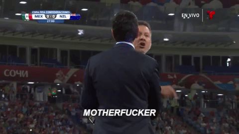Mexico coach playing the telephone game with a referee : r/soccer
