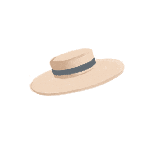 Sun Hat Sticker by Zona E Home for iOS & Android | GIPHY