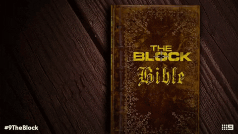 Rule Book Bible GIF by theblock - Find & Share on GIPHY