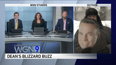 Sledding Dean Richards GIF by WGN Morning News - Find & Share on GIPHY