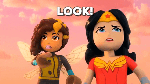 Scared Wonder Woman GIF by LEGO - Find & Share on GIPHY
