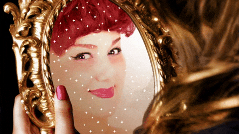 Mirror Mirror Beauty GIF by Maria Johnsen - Find & Share on GIPHY
