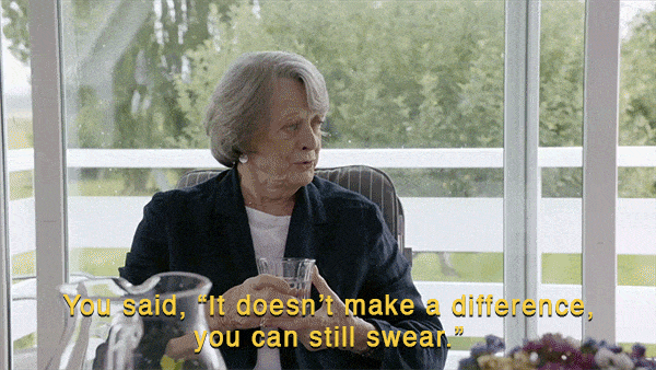Swear Swearing GIF by IFC FIlms - Find & Share on GIPHY