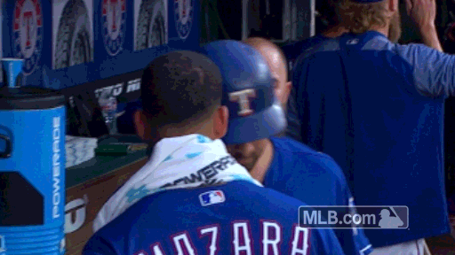 Texas Rangers Hug GIF by MLB - Find & Share on GIPHY