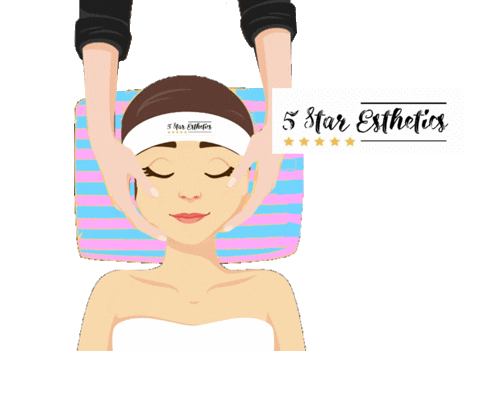 Skin Care Facials Sticker by 5staresthetics for iOS & Android | GIPHY