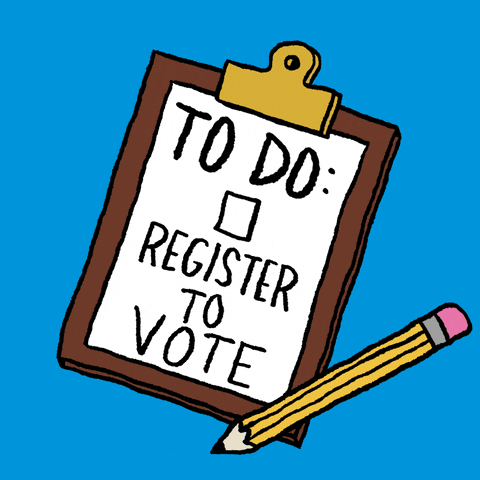 Register To Vote GIF by INTO ACTION - Find & Share on GIPHY
