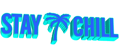 Stay Chill Palm Tree Sticker by AnimatedText for iOS & Android | GIPHY