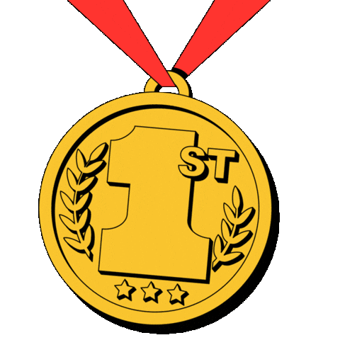 Number 1 Olympics Sticker by @theonlinestudio for iOS & Android | GIPHY