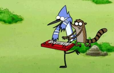 Regular Show Mordecai And Rigby GIF - Find & Share on GIPHY