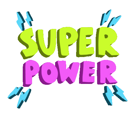 Super Power Text Sticker for iOS & Android | GIPHY
