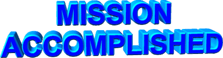Mission Accomplished Sticker by AnimatedText for iOS & Android | GIPHY
