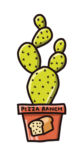 Cactus 40Thanniversary Sticker by Pizza Ranch for iOS & Android | GIPHY