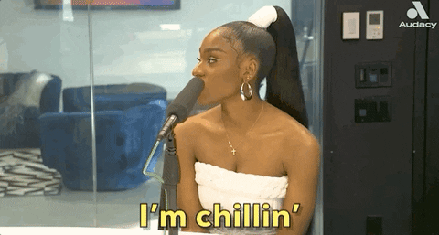 Chillin GIF by Audacy - Find & Share on GIPHY