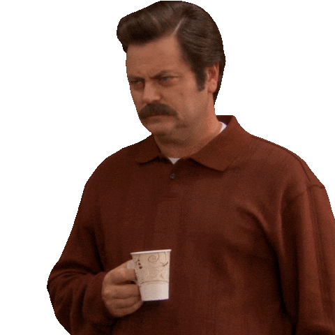 Season 4 Ron Sticker by Parks and Recreation for iOS & Android | GIPHY