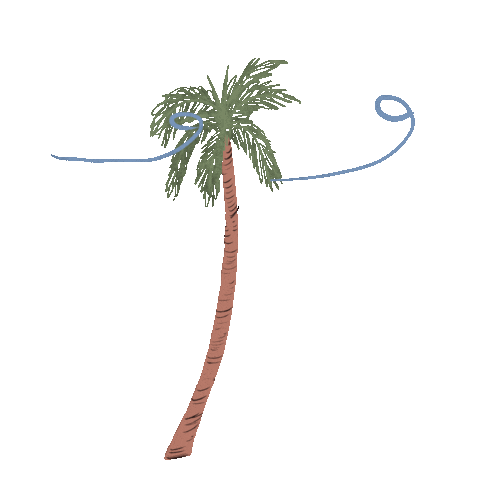 Flowing Palm Tree Sticker for iOS & Android | GIPHY