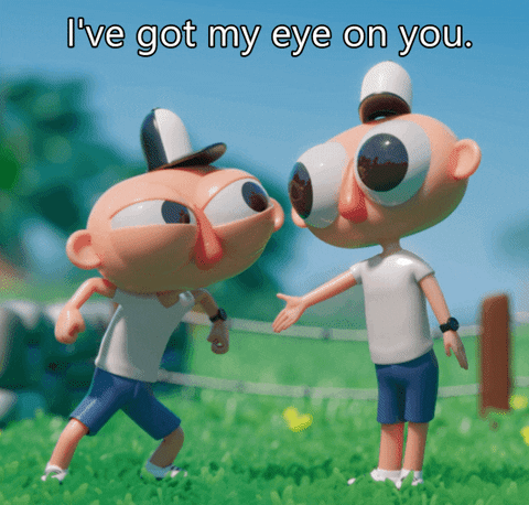 Eyes Watching GIF by GrosChevaux - Find & Share on GIPHY